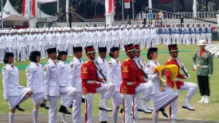 Ini Paskibraka Peringatan HUT Proklamasi Kemerdekaan dari Sumbar