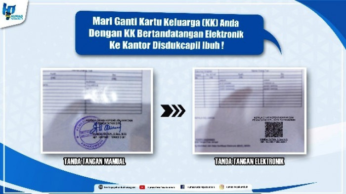 KK Tanda Tangan Elektronik Diurus Ke Disdukcapil