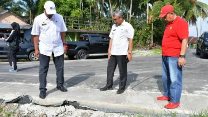 Pembangunan Jalan Anak Aia Dadok-Rimbo Talang Habiskan Dana Rp5,55 Miliar