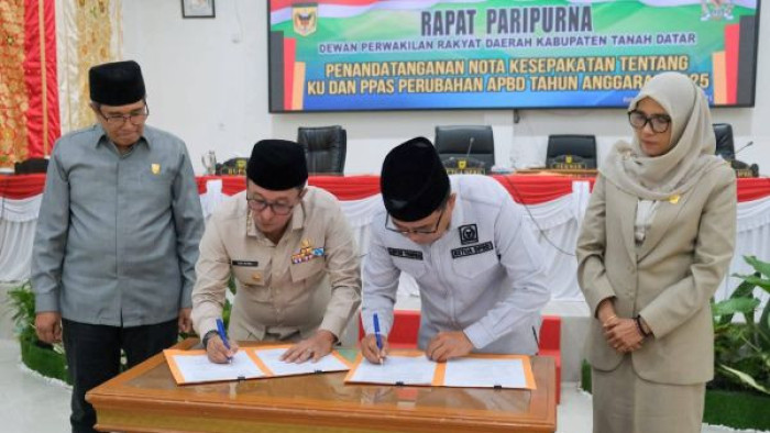 DPRD dan Pemkab Tanah Datar Sepakat Perubahan KUA-PPAS 2025
